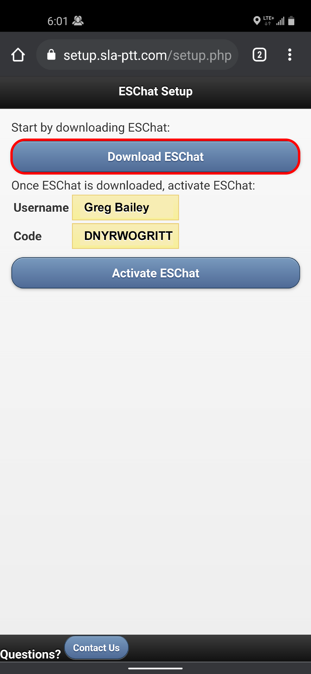 Activate ESChat – ESChat