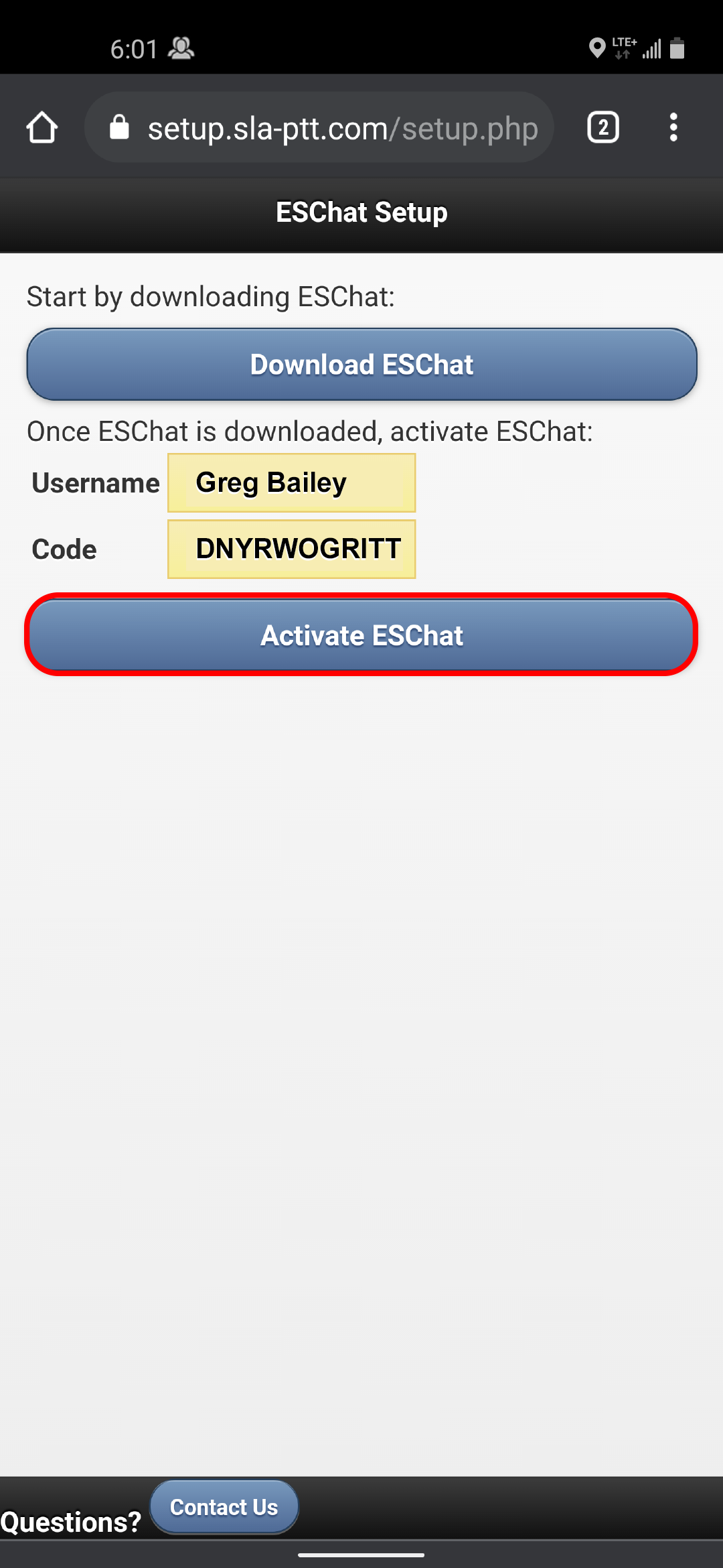 Activate ESChat – ESChat
