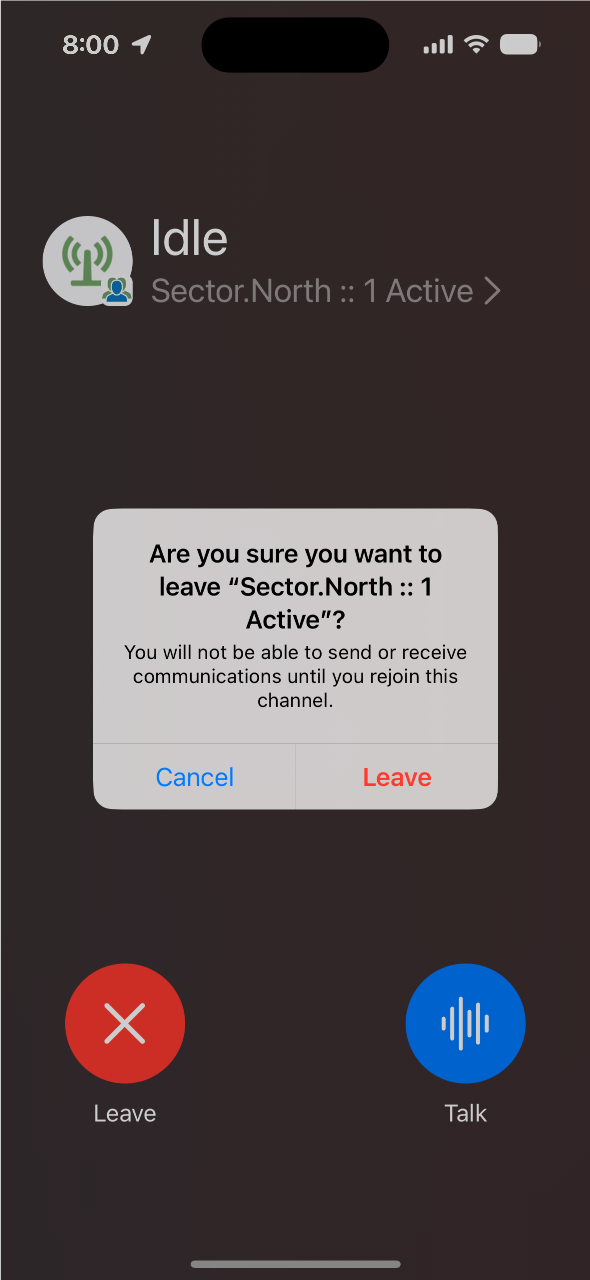 iOS PTT System Interface – ESChat