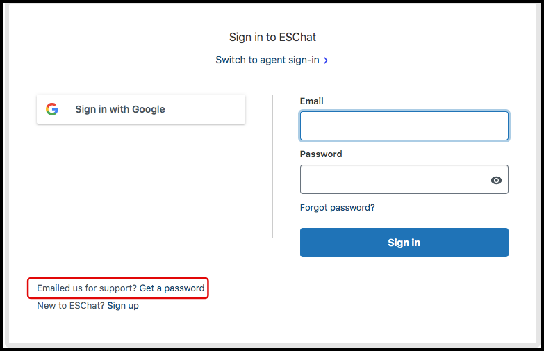 Send in a Ticket to Support@eschat.com – ESChat