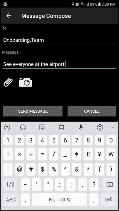 Groups Tab Options – ESChat