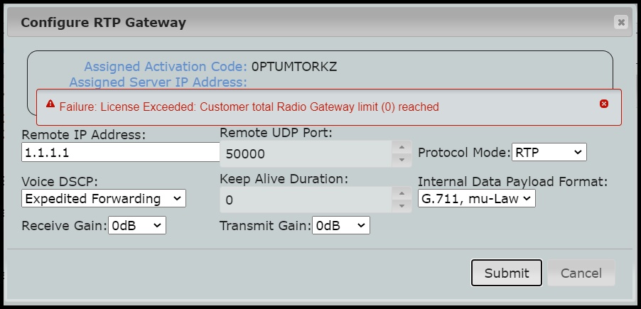 Create an RTP Gateway User – ESChat