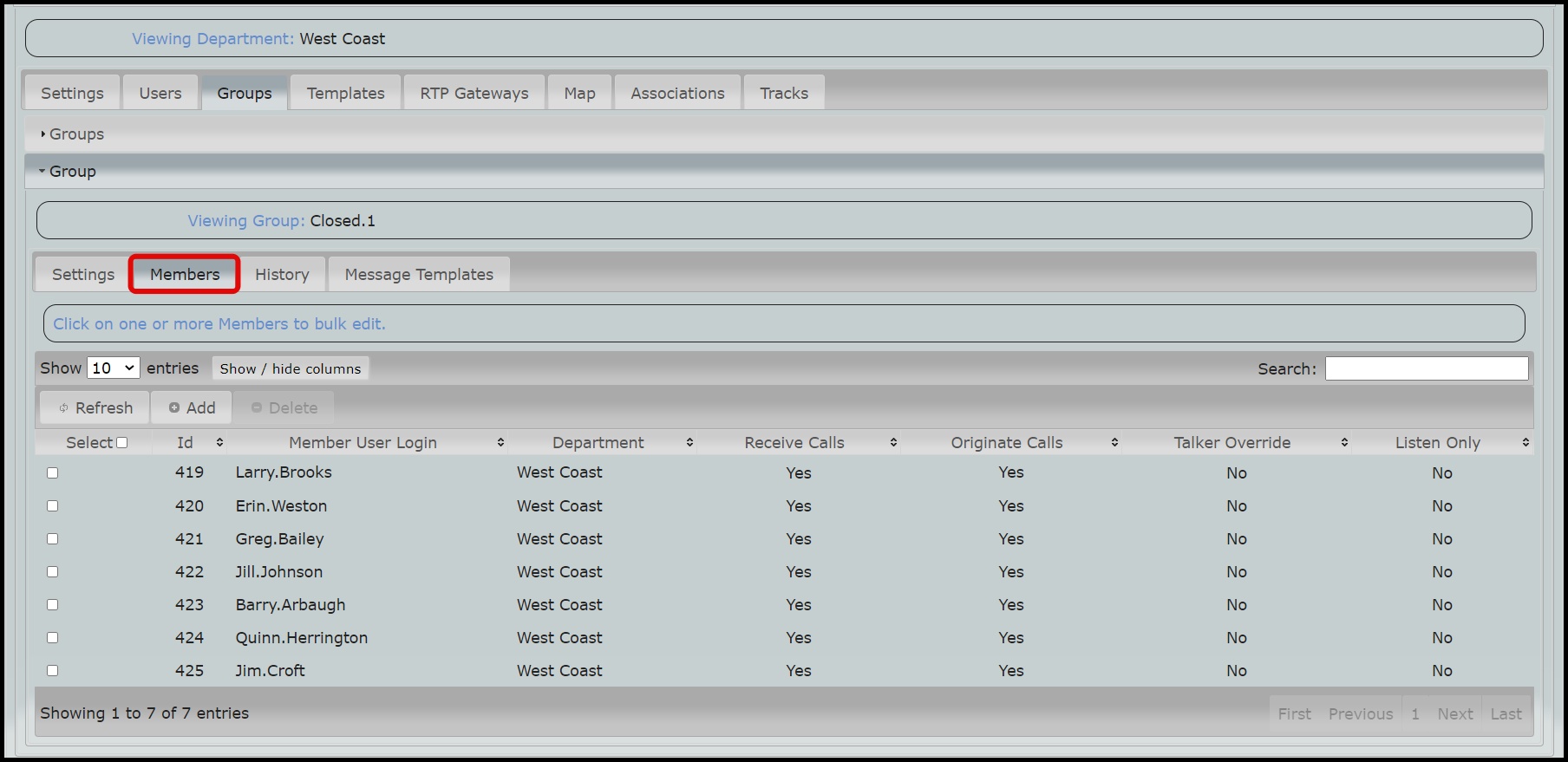 Manage Group Memberships – ESChat Manage Group Memberships – ESChat